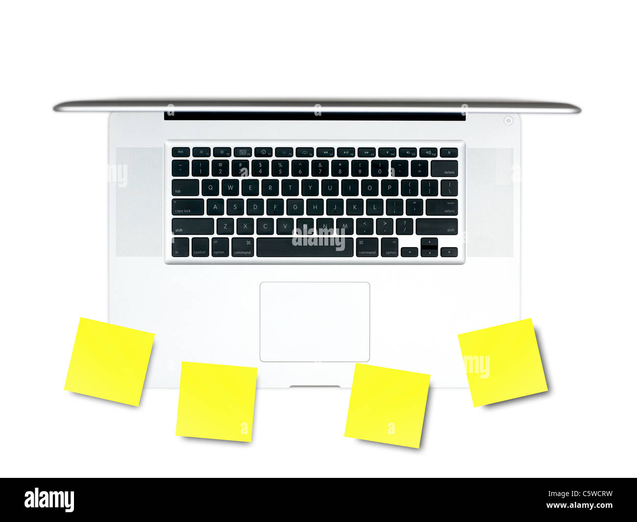 A laptop computer on a work desk Stock Photo - Alamy