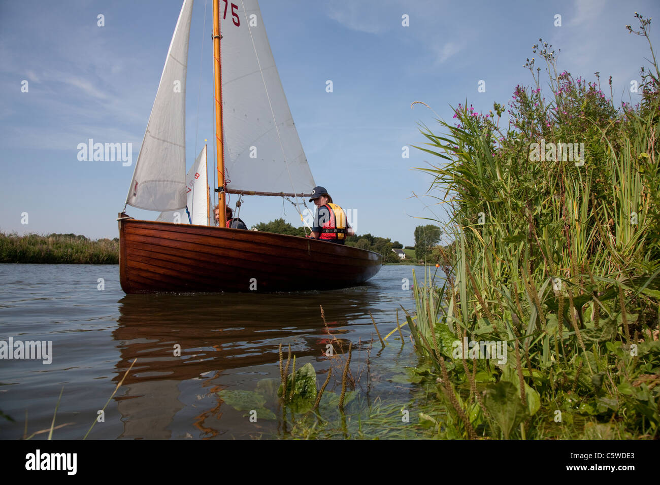 Beccles Sailing Yachts River Waveney Suffolk Stock Photo - Alamy