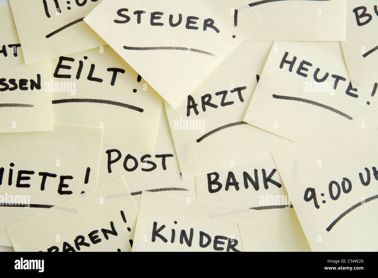 Mnemonic notes hi-res stock photography and images - Alamy