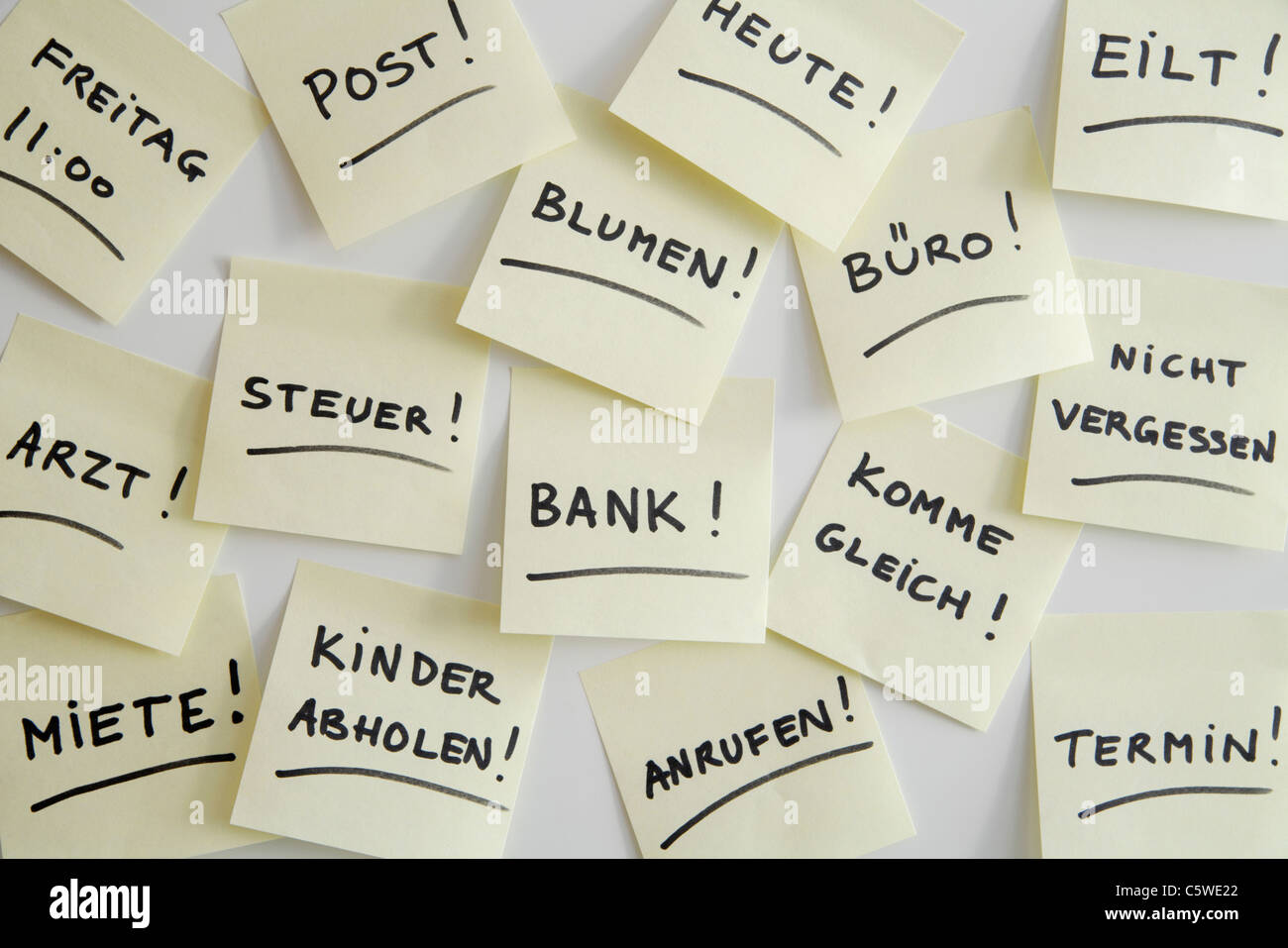 Mnemonic notes hi-res stock photography and images - Alamy