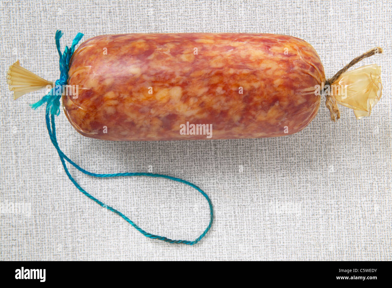 Mettwurst sausage, elevated view Stock Photo - Alamy