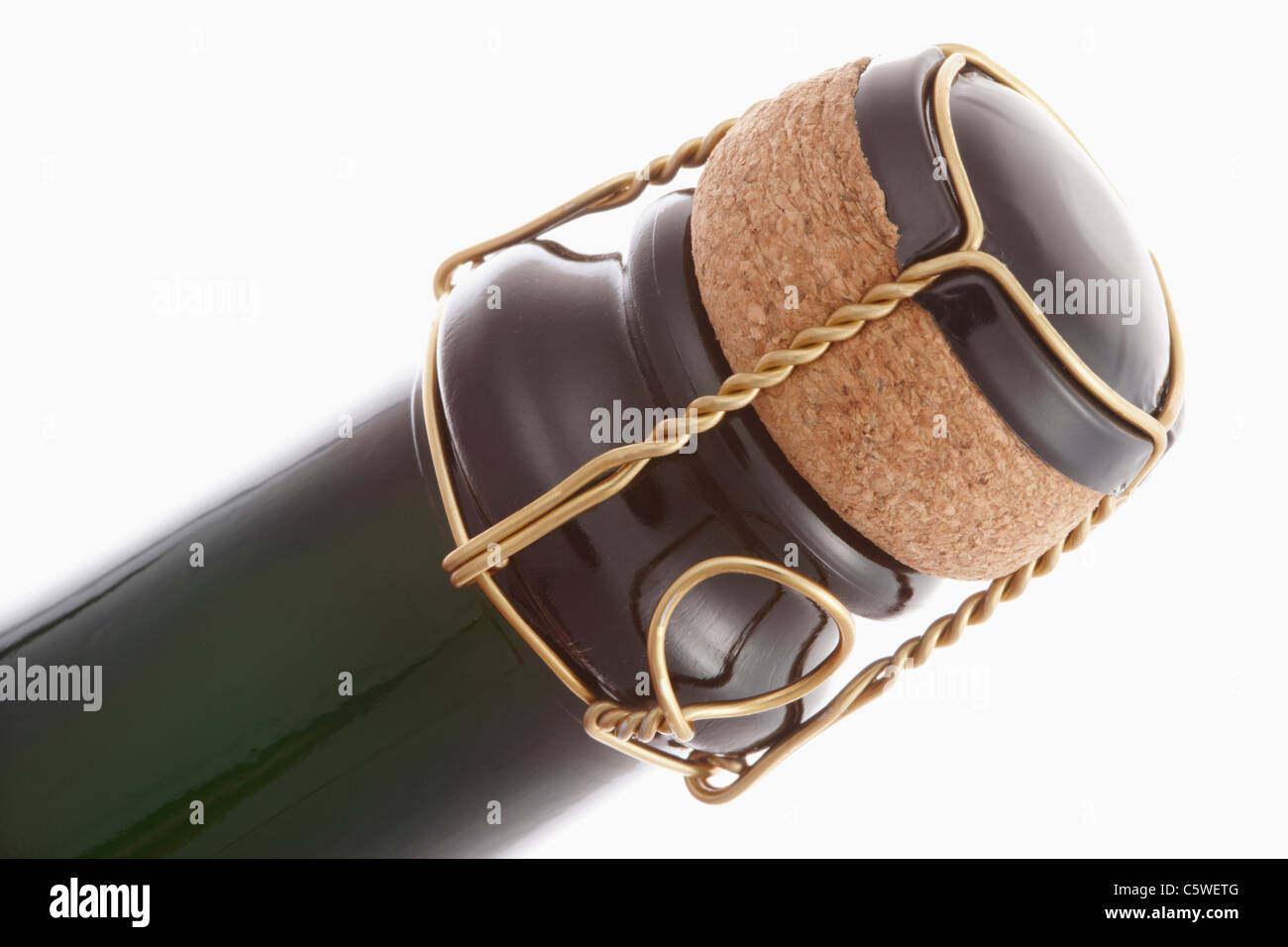 Champagne bottle, close-up Stock Photo - Alamy