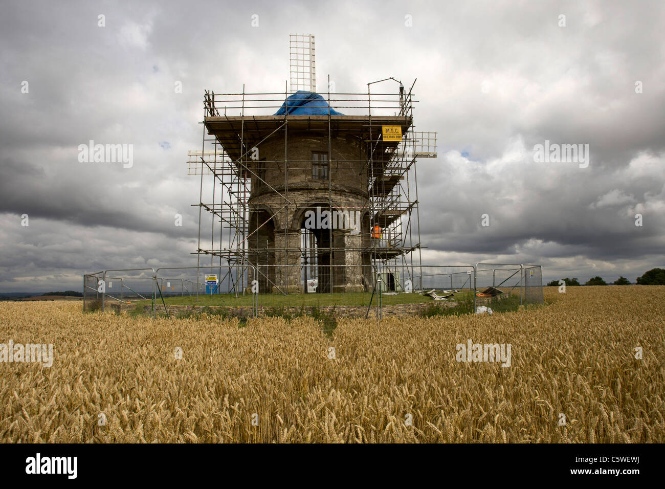 Chesterton Windmill, near Leamington Spa, Warwickshire, undergoing ...
