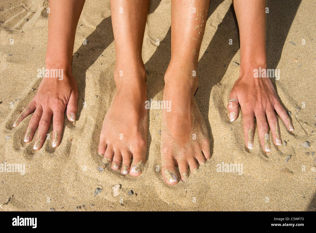 Feet Imprint High Resolution Stock Photography and Images - Alamy