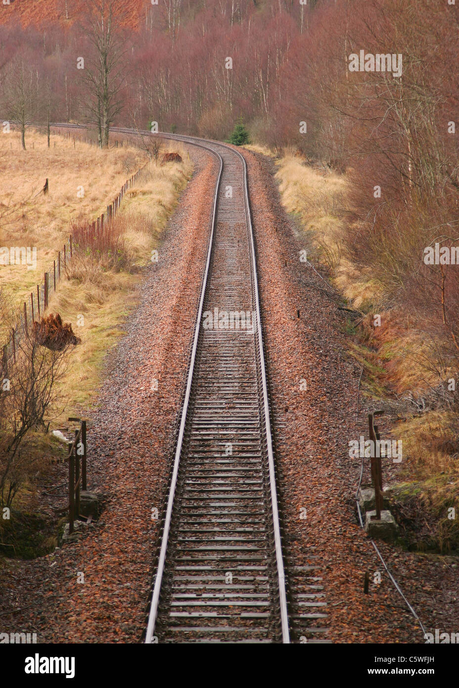 Empty train tracks hi-res stock photography and images - Alamy