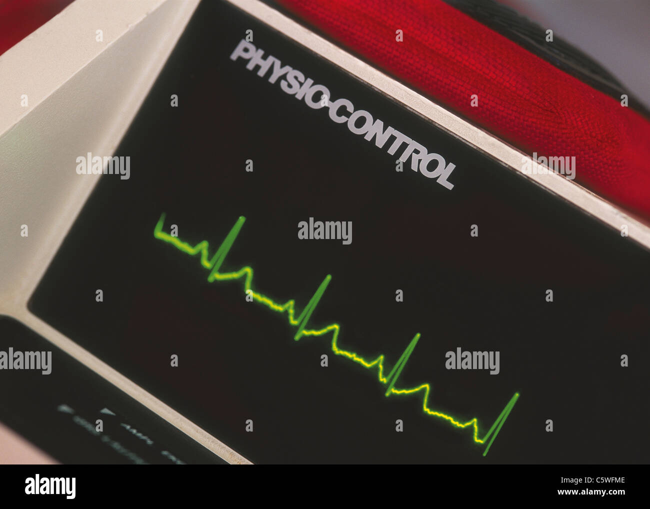 Pulse display on electrocardiogram Stock Photo - Alamy