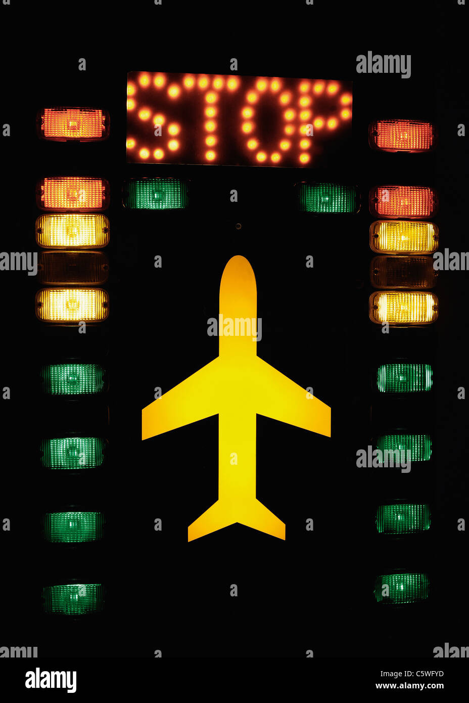 Stop sign airport hi-res stock photography and images - Alamy