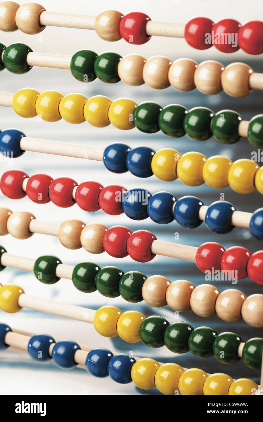 Close up of abacus on white background Stock Photo - Alamy