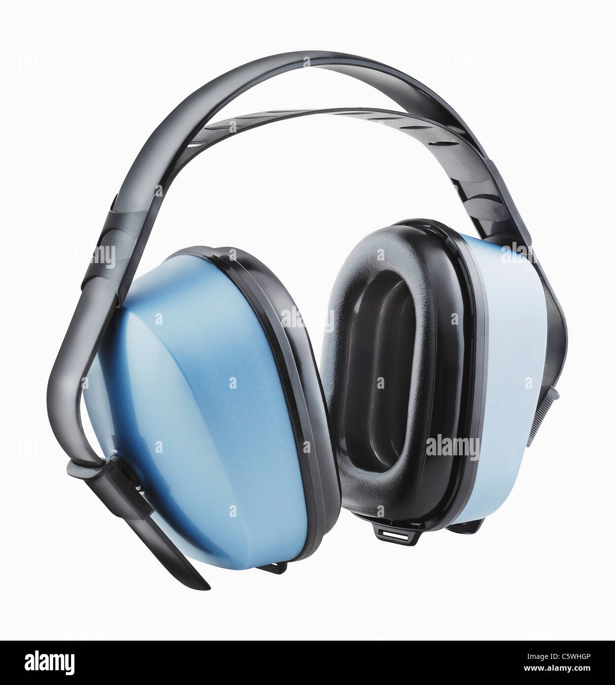 Ear defenders against white background Stock Photo - Alamy