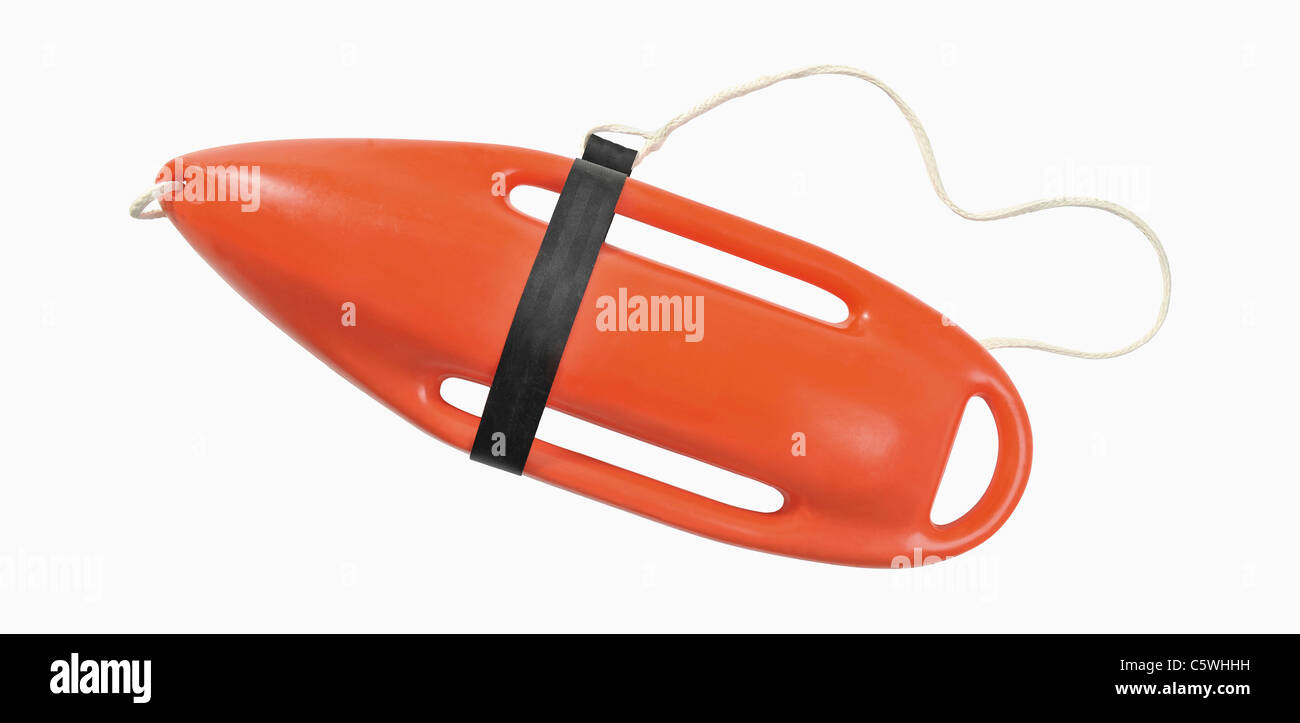 Lifeguard buoy against white background, close up Stock Photo - Alamy