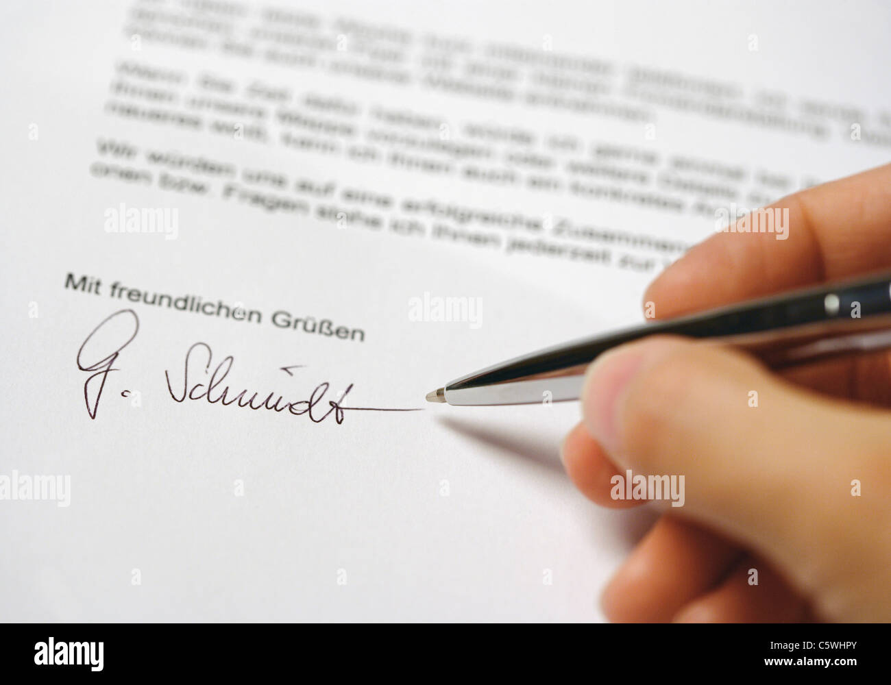 Signing system hi-res stock photography and images - Alamy