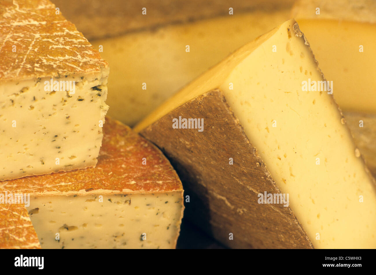 France, Alsace, Assortment of cheese, close up Stock Photo - Alamy