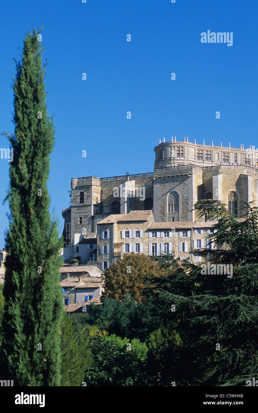France, Provence, Grignan Castle Stock Photo - Alamy