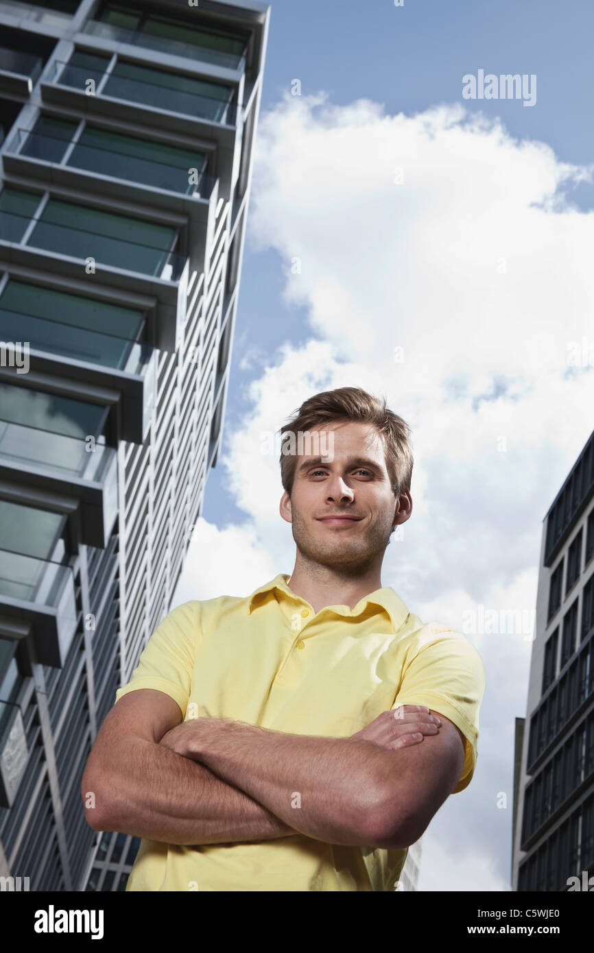 Germany, Berlin, Man smiling, portrait Stock Photo - Alamy