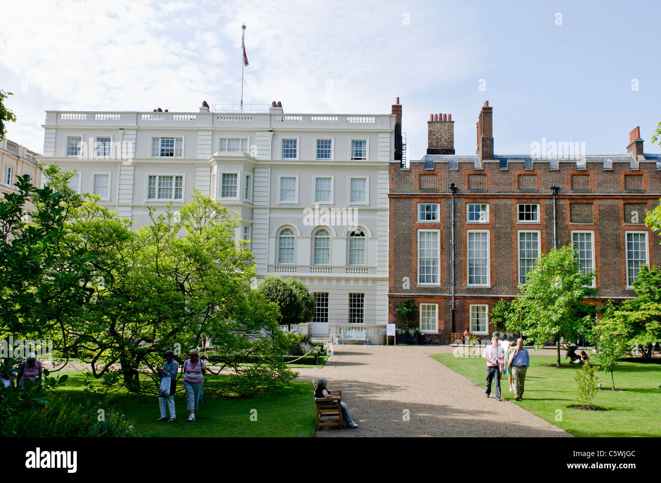 Clarence House and St James's Palace garden. Home of Prince Charles and ...