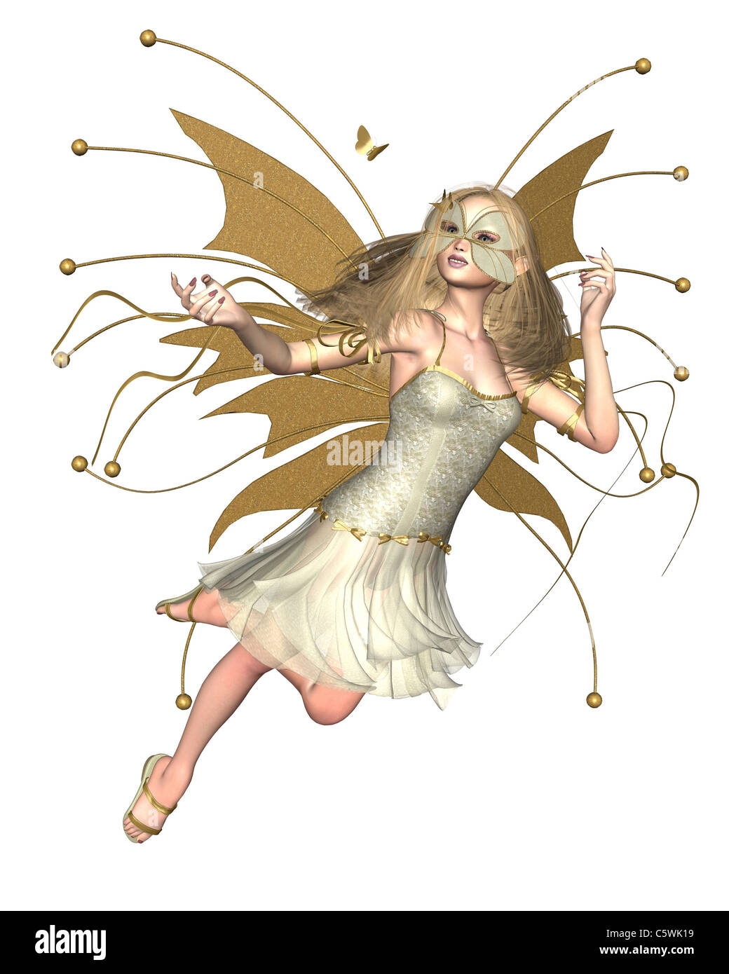 Long white haired elf hi-res stock photography and images - Alamy
