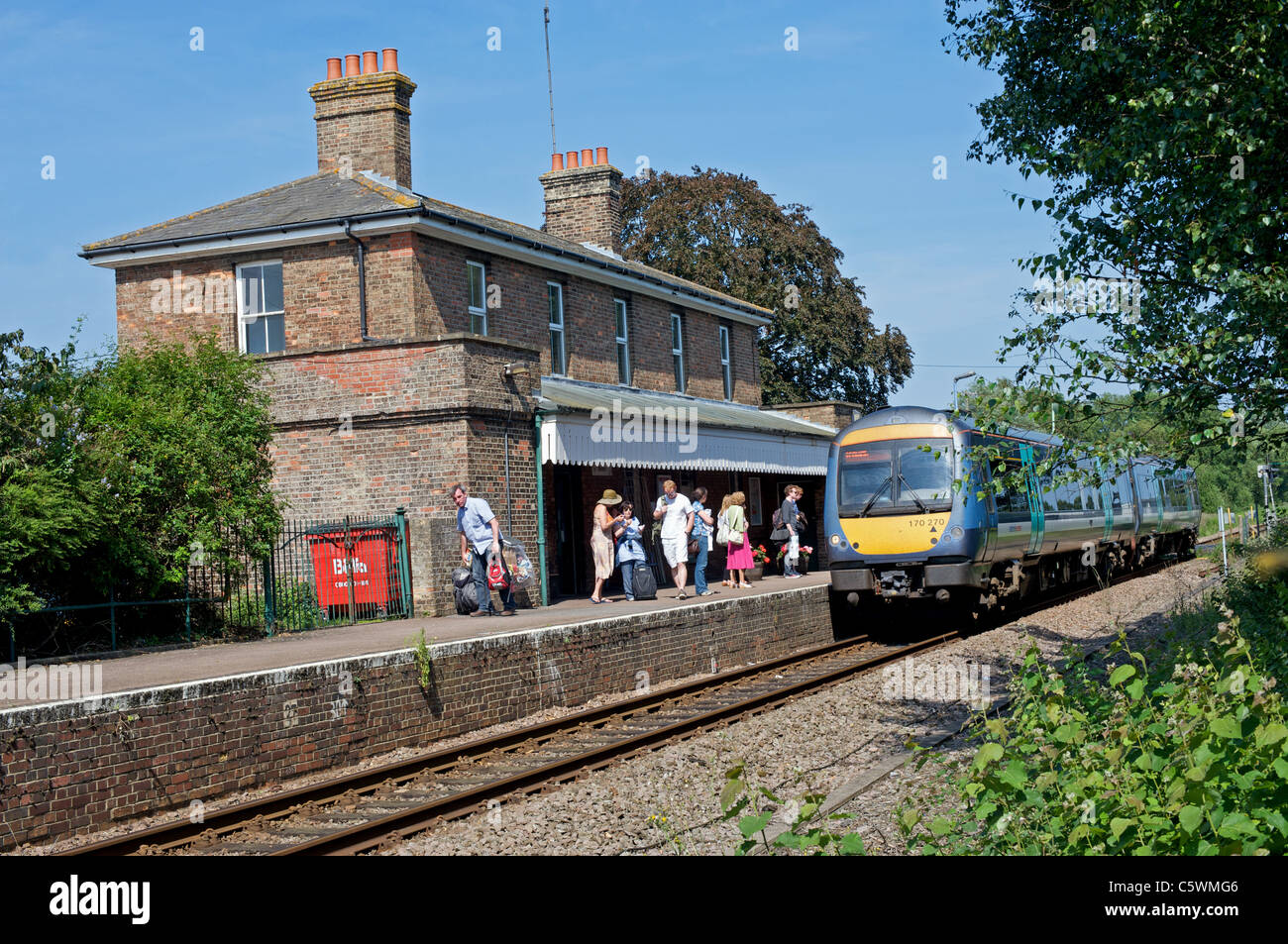 Melton railway station on the East Suffolk line, UK Stock Photo - Alamy