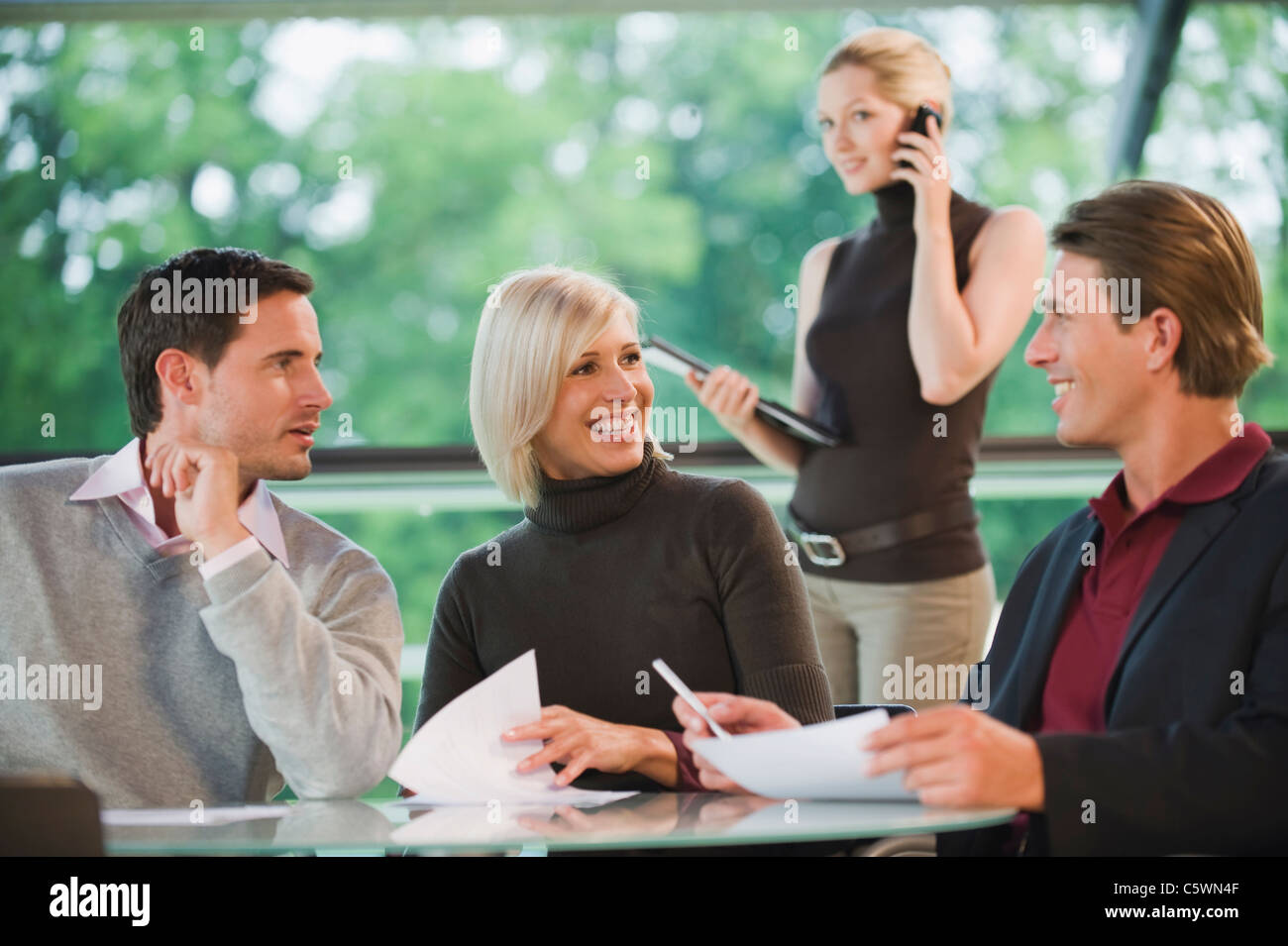 Germany, business people in meeting Stock Photo - Alamy