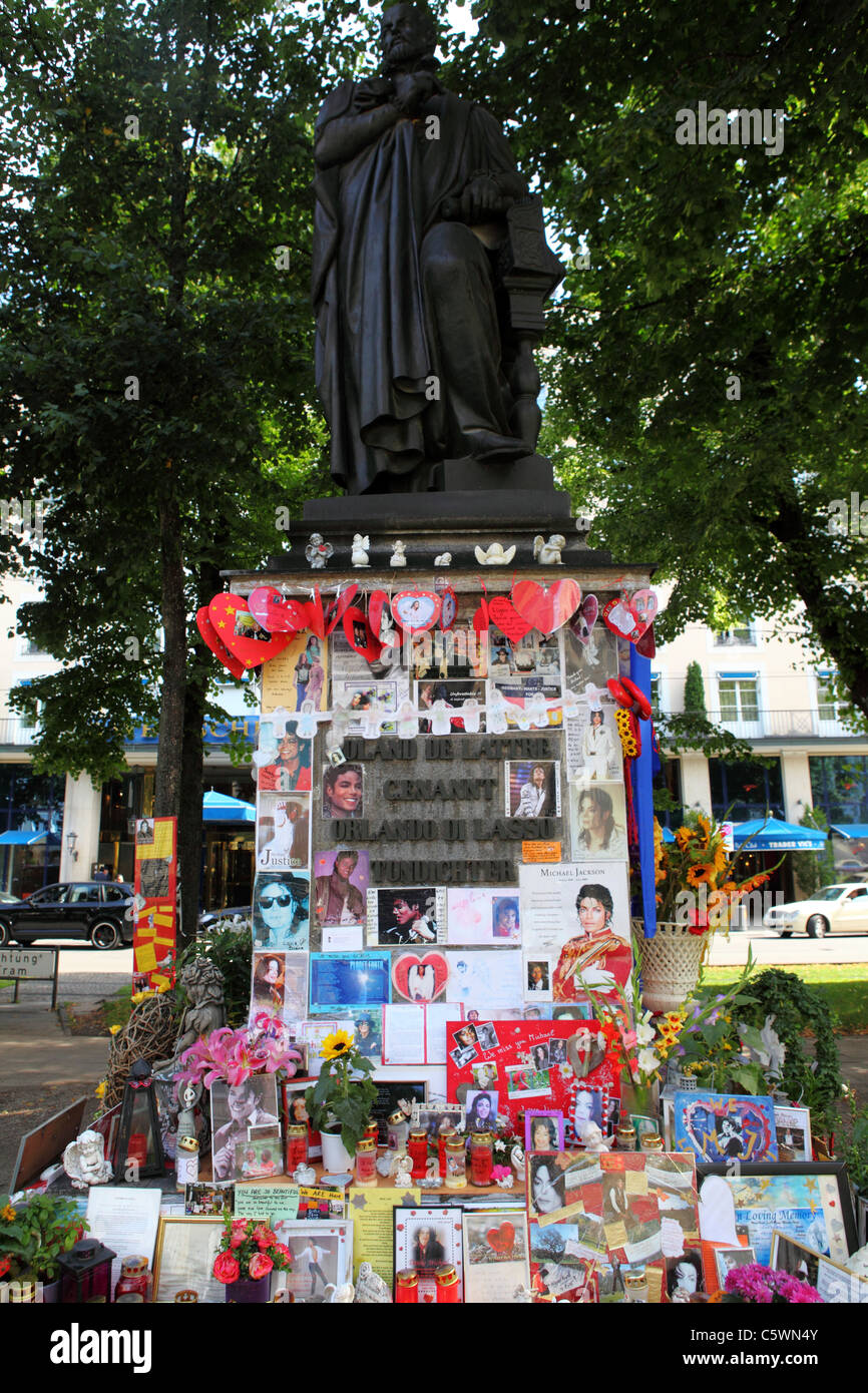 Fans have erected a shrine to Michael Jackson in Munich, Bavaria ...