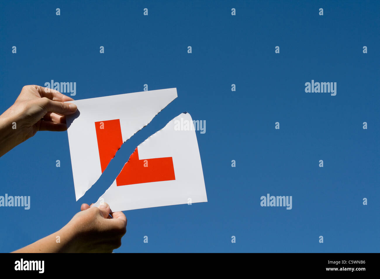 L plate hi-res stock photography and images - Alamy