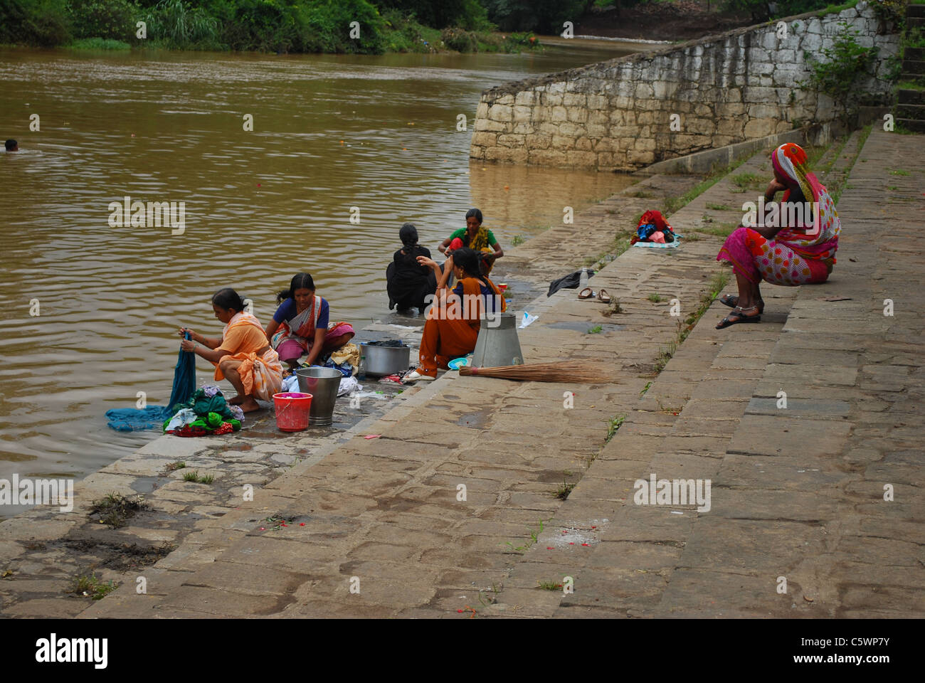 women are washing cloth Stock Photo - Alamy