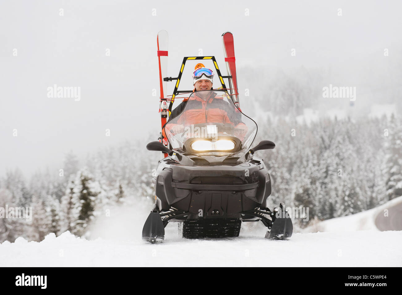 Snowmobile motion snowmobiling hi-res stock photography and images - Alamy