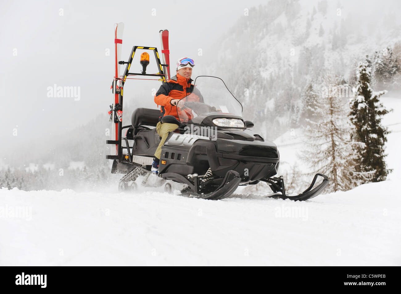 Snowmobile motion snowmobiling hi-res stock photography and images - Alamy