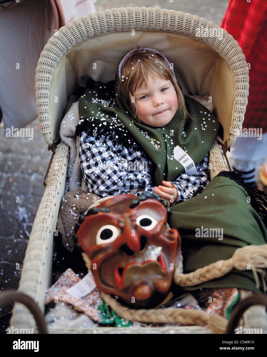 Swabian-Alemannic Fastnacht, masks carnival, carnival procession, child ...