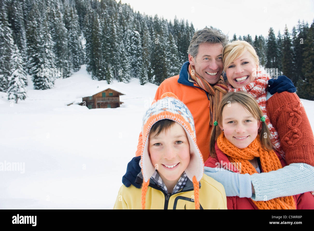 Italy, South Tyrol, Family smiling, portrait Stock Photo - Alamy