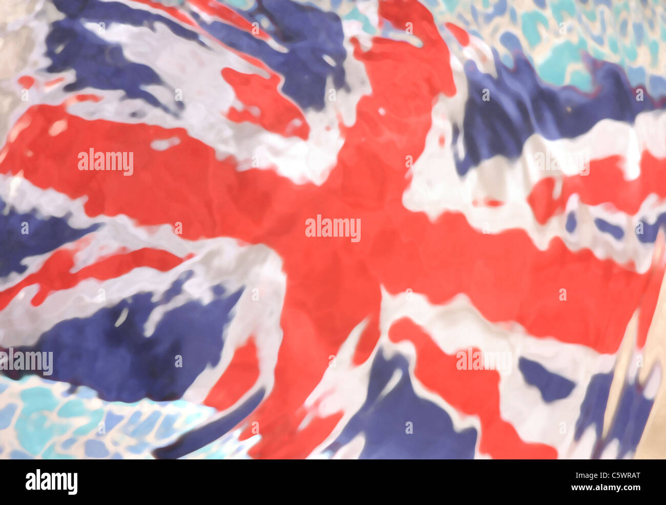Union Jack flag in swimming pool Stock Photo - Alamy