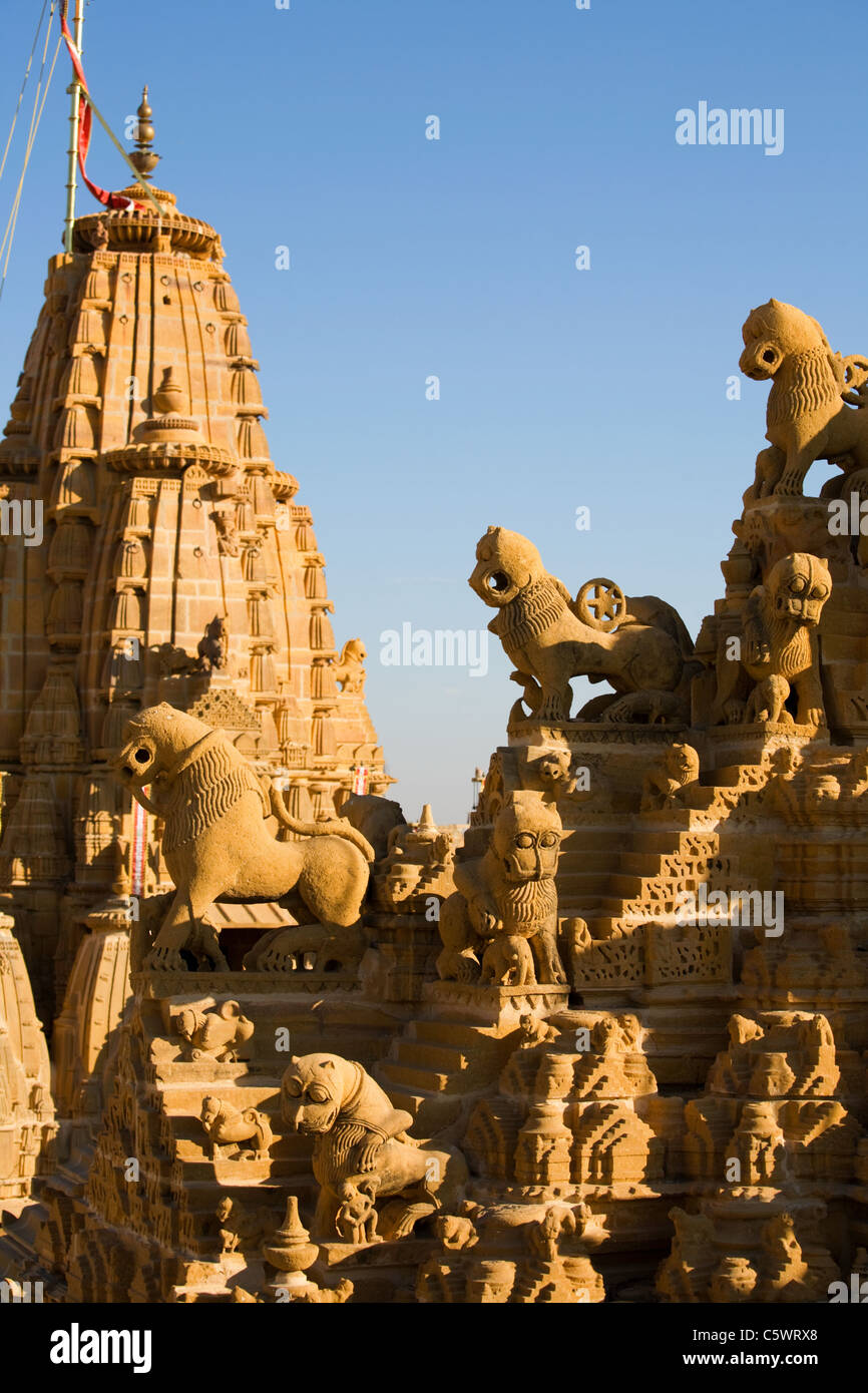 Jain Temple in Jaisalmer Fort, Great Thar Desert, Rajasthan, India ...