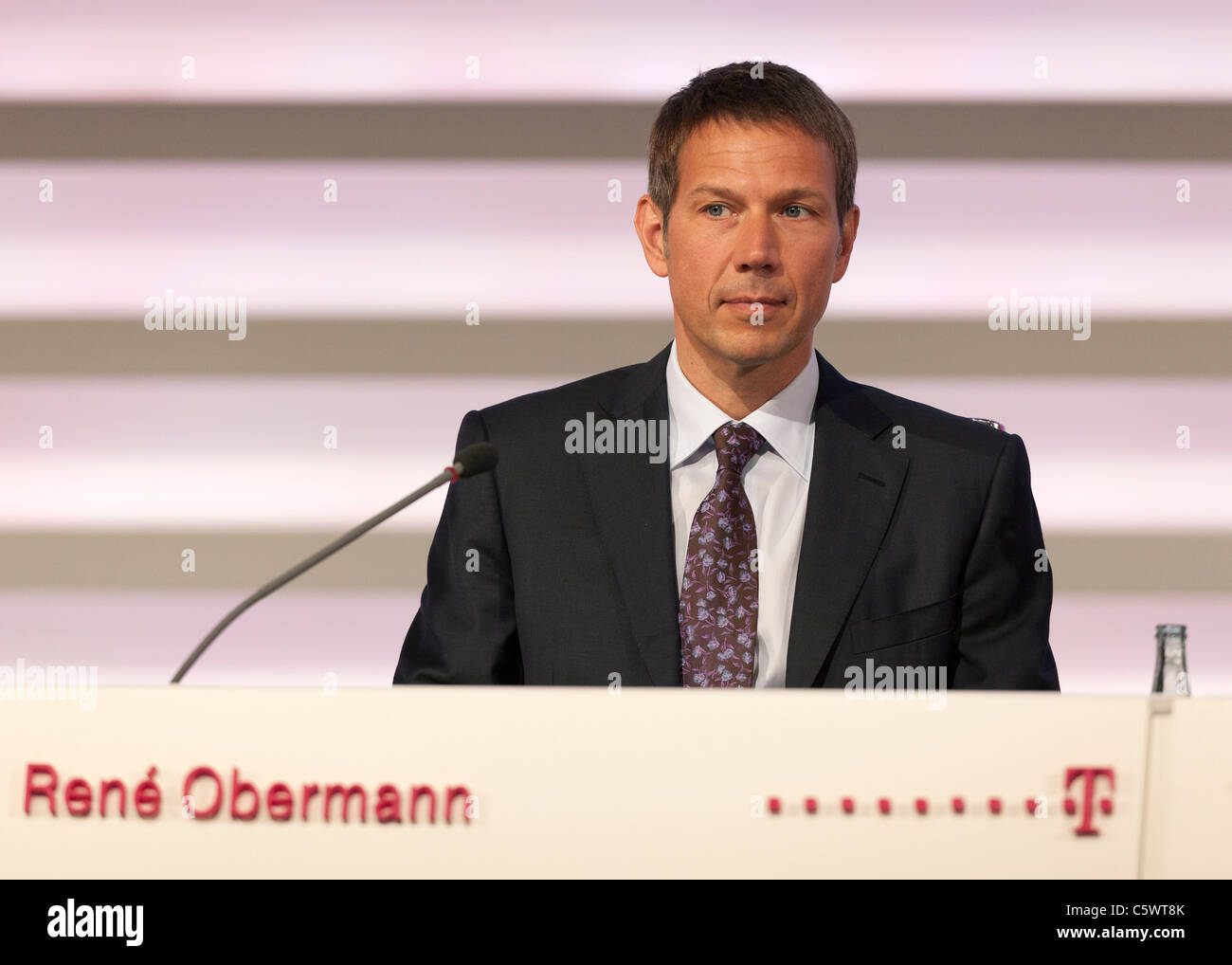 Rene Obermann, CEO Deutsche Telekom Stock Photo - Alamy