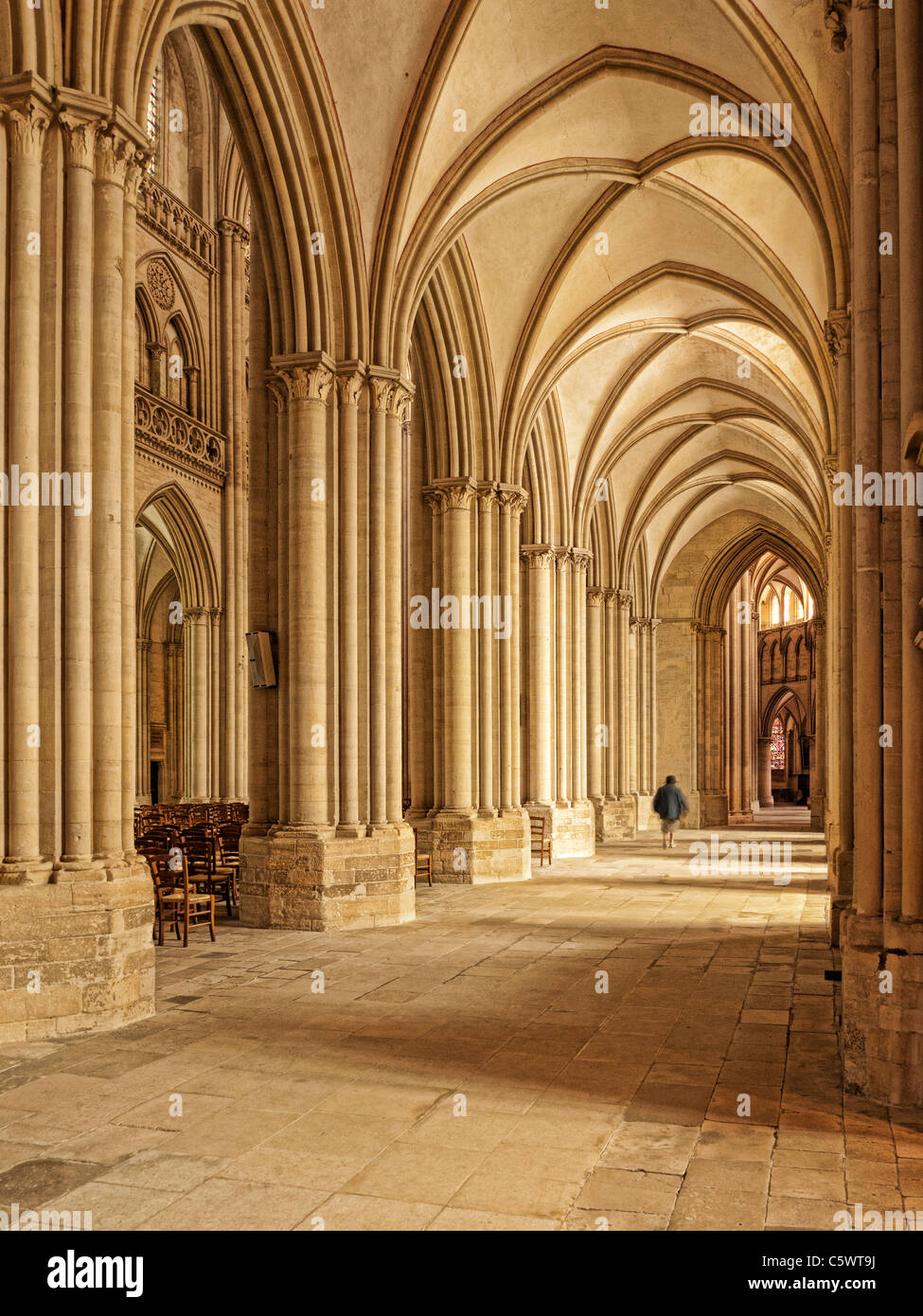 Coutances Cathedral interior Normandy France Stock Photo - Alamy