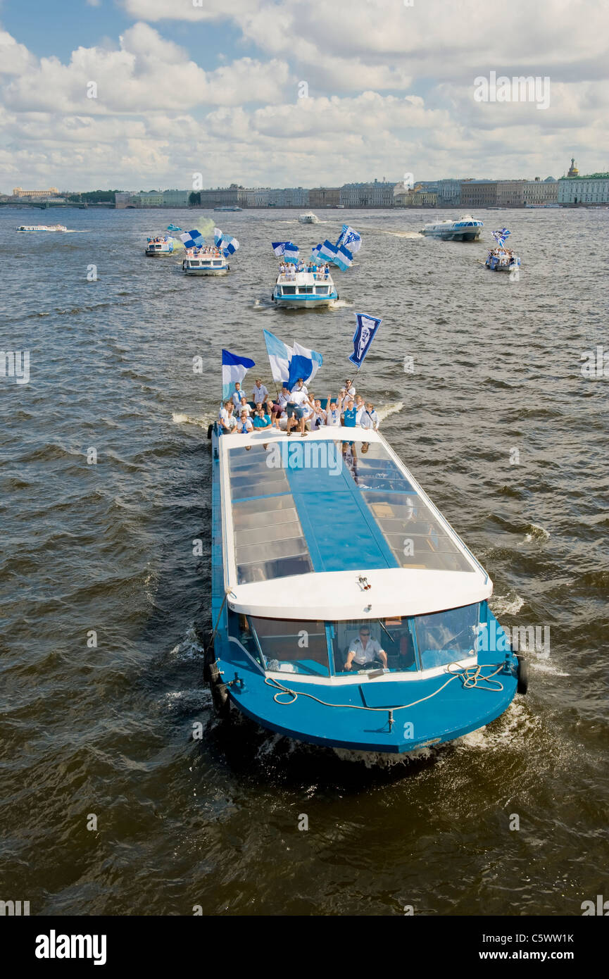 The fans of football club Zenith in St.Petersburg, Russia Stock Photo ...