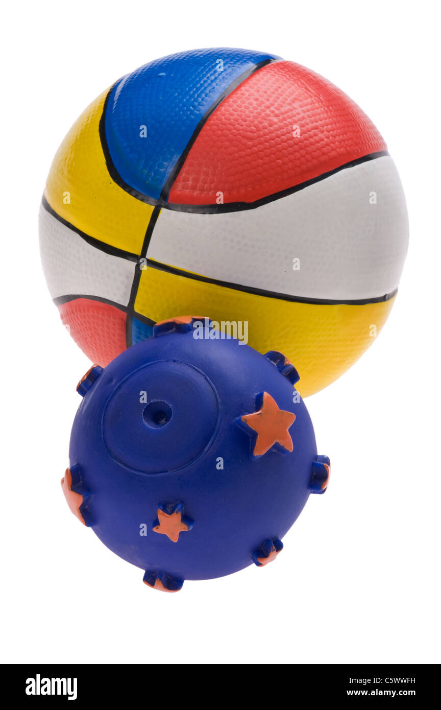 object on white - toy ball close up Stock Photo - Alamy