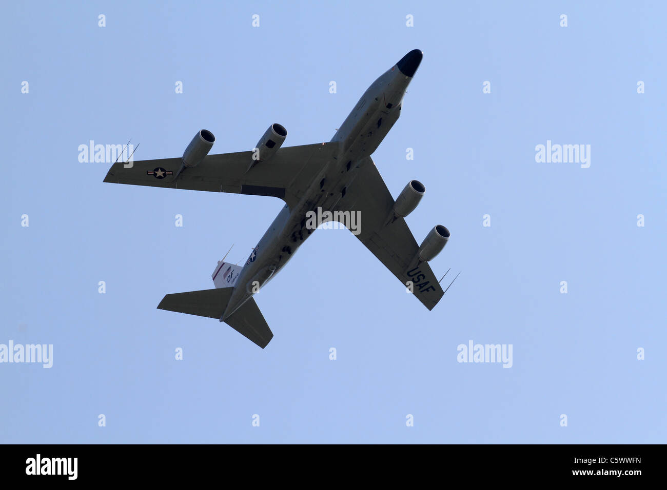 BOEING RC-135 W RIVET JOINT JET US AIR FORCE 03 July 2011 Stock Photo ...