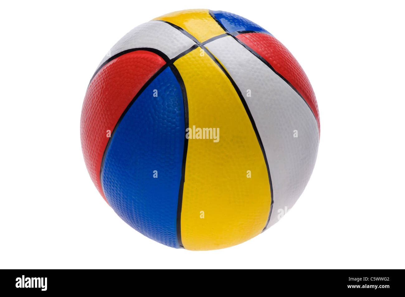 object on white - toy ball close up Stock Photo - Alamy