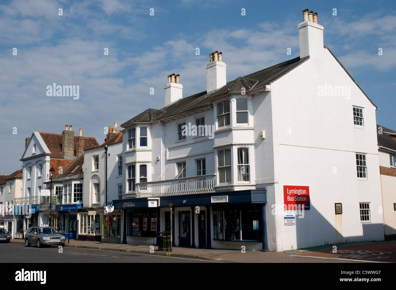 High street shops lymington hampshire uk hi-res stock photography and ...