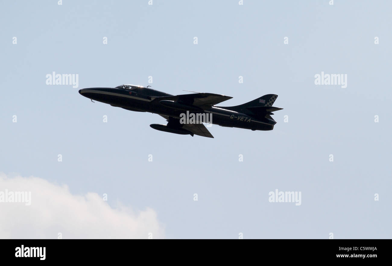 HAWKER HUNTER JET FIGHTER RAF DISPLAY TEAM VIPER 03 July 2011 Stock ...