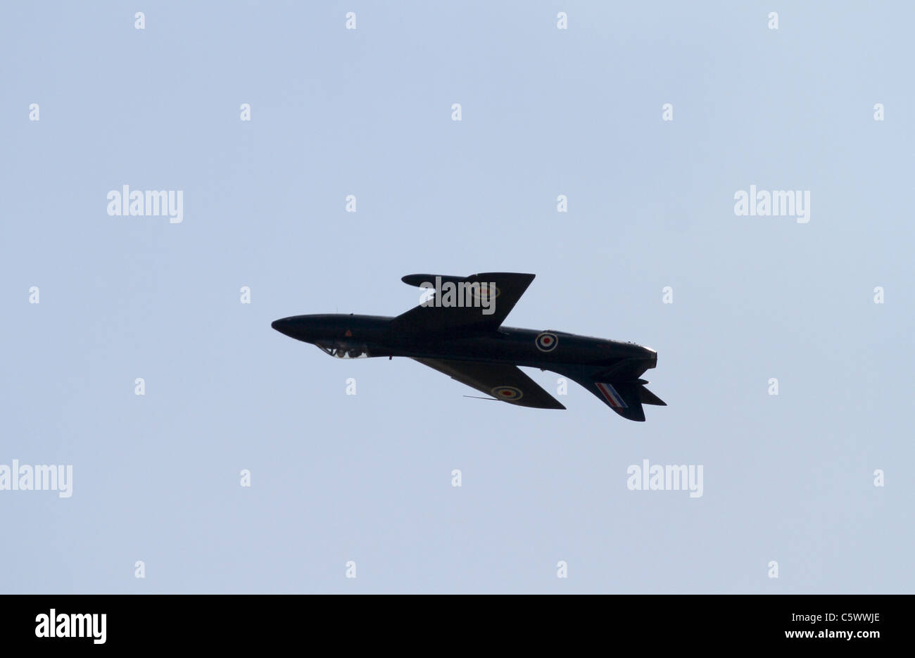 HAWKER HUNTER JET FIGHTER RAF DISPLAY TEAM VIPER 03 July 2011 Stock ...