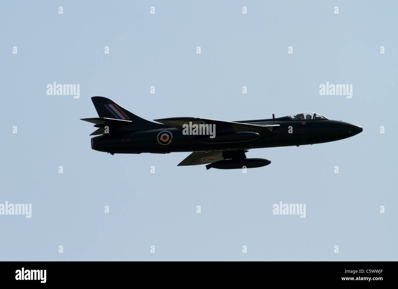 HAWKER HUNTER JET FIGHTER RAF DISPLAY TEAM VIPER 03 July 2011 Stock ...