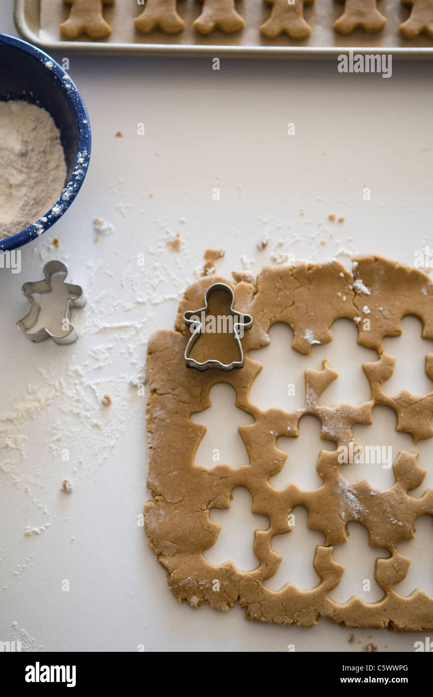 Making gingerbread cookies Stock Photo - Alamy