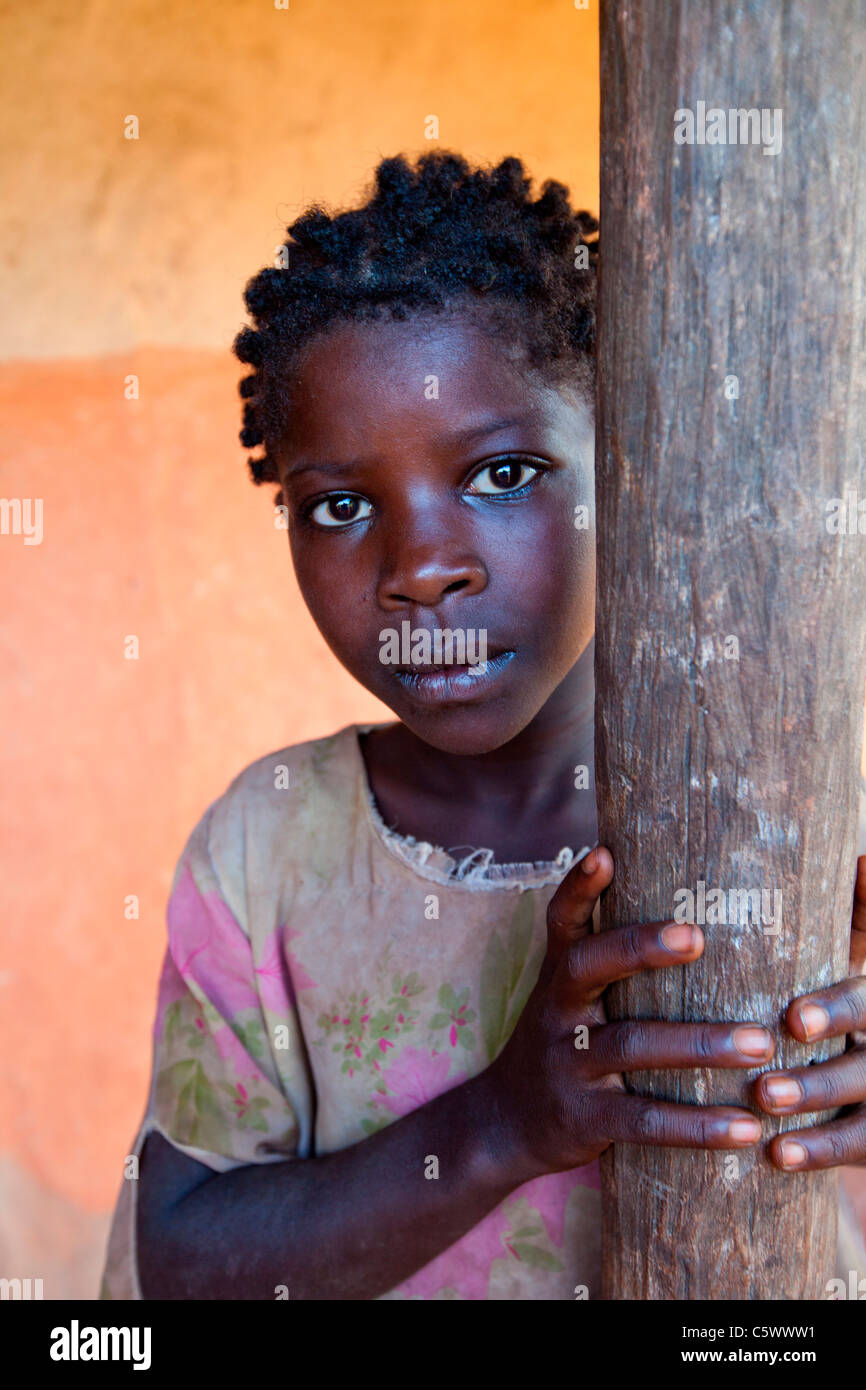 Portrait of a child at an Ari tribal village near Jinka in the Lower ...
