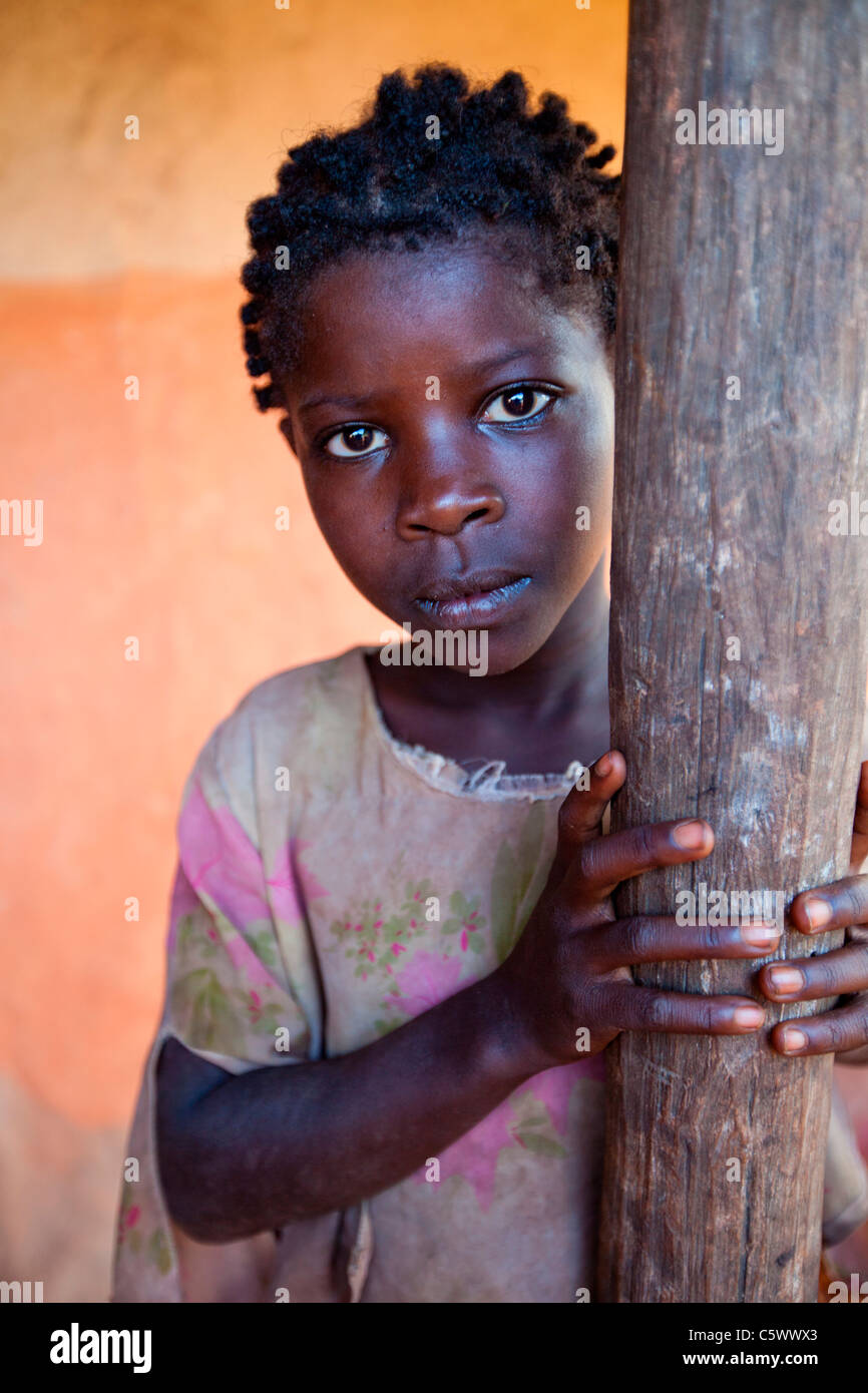 Portrait of a child at an Ari tribal village near Jinka in the Lower ...