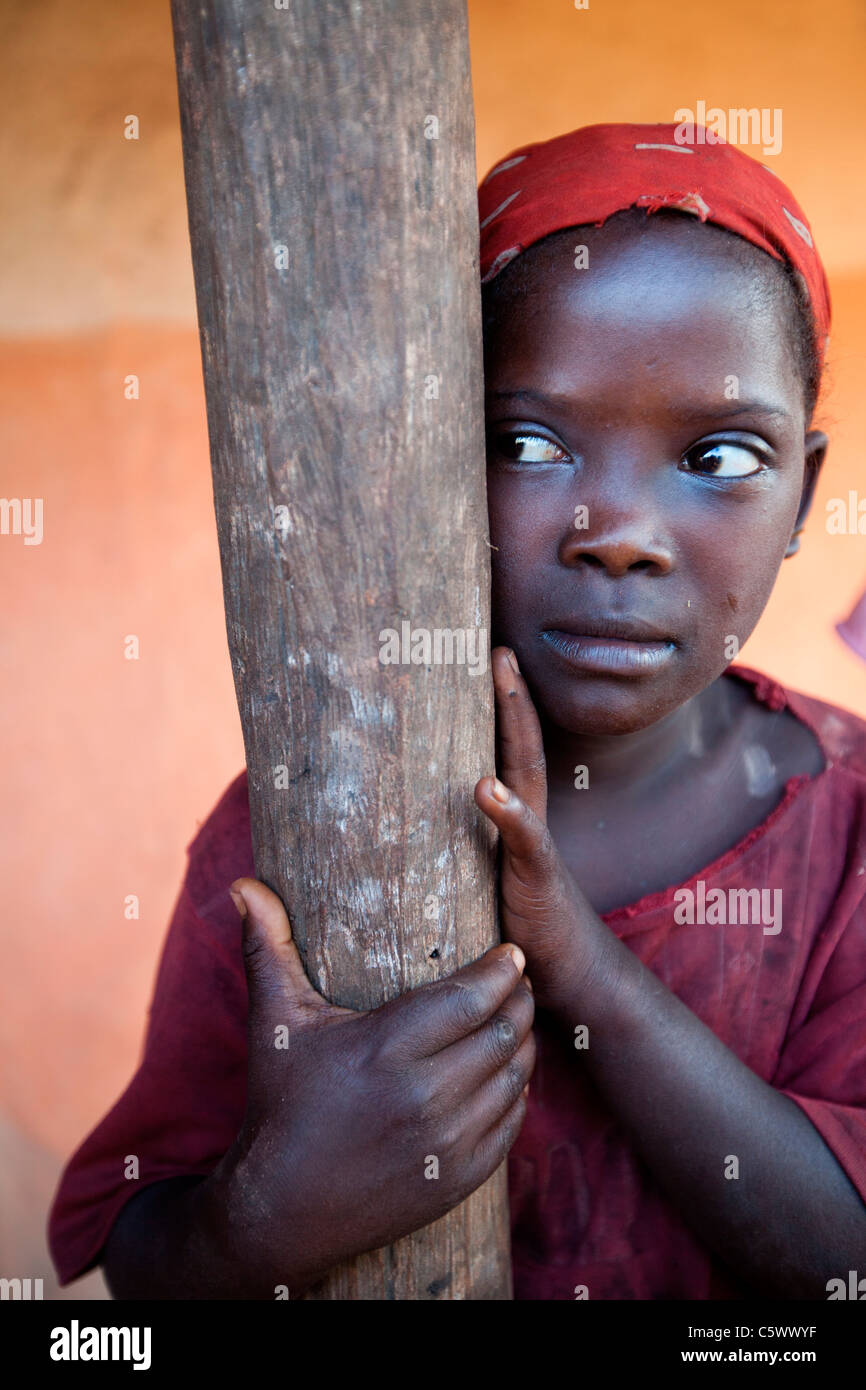 Portrait of a child at an Ari tribal village near Jinka in the Lower ...