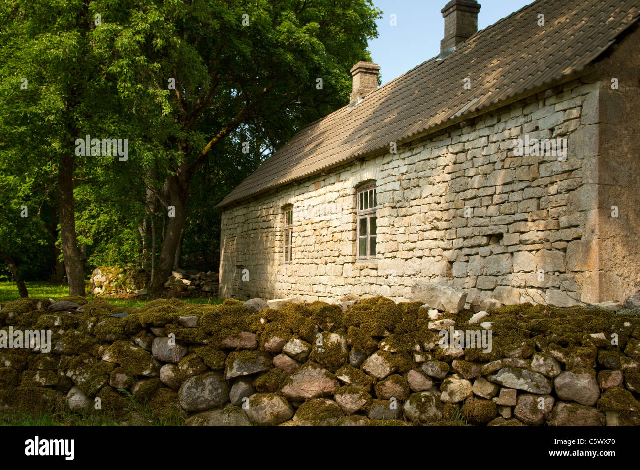 A building in Koguva village, Muhumaa Stock Photo - Alamy