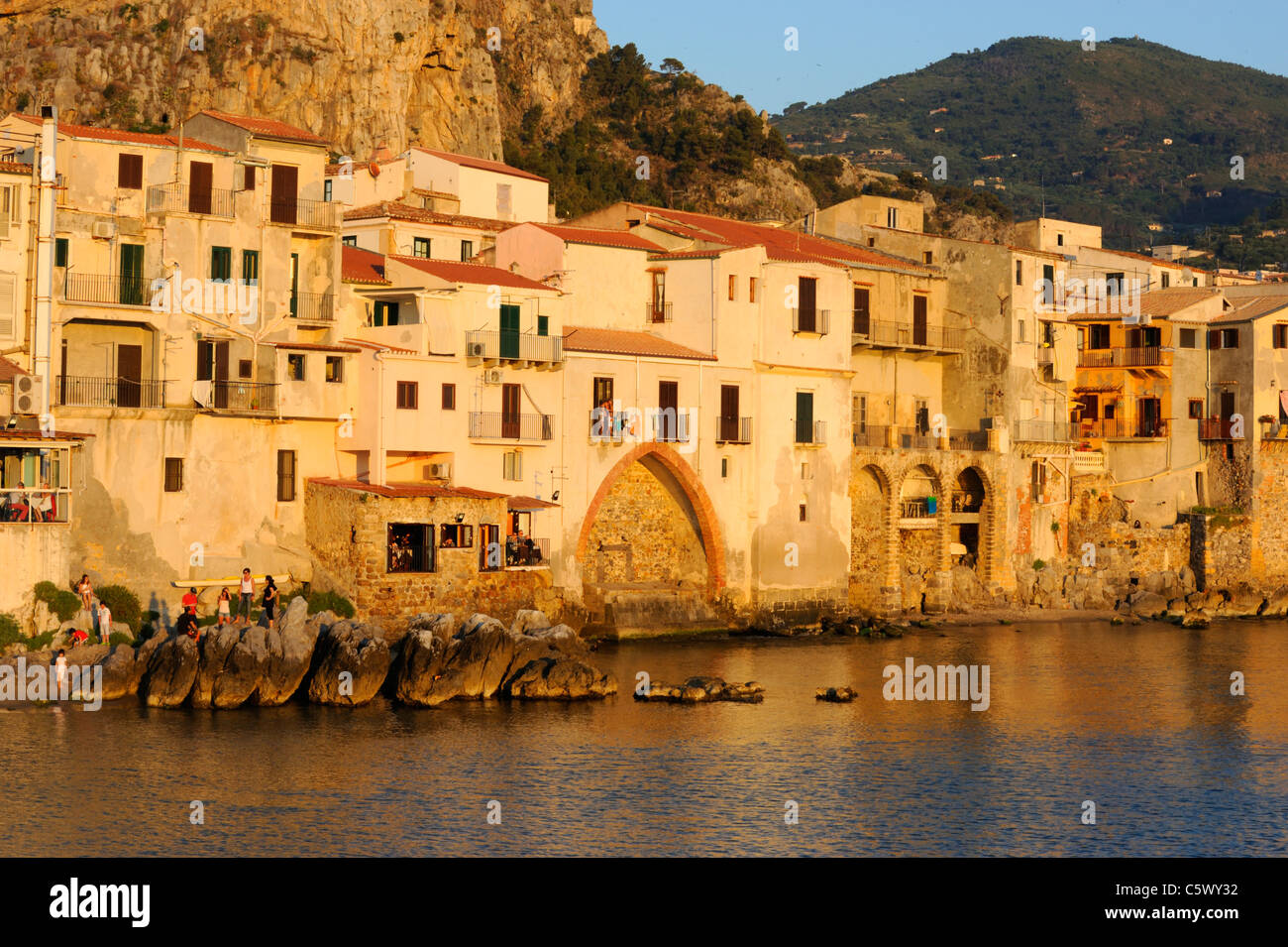Old medieval town cefalu hi-res stock photography and images - Alamy