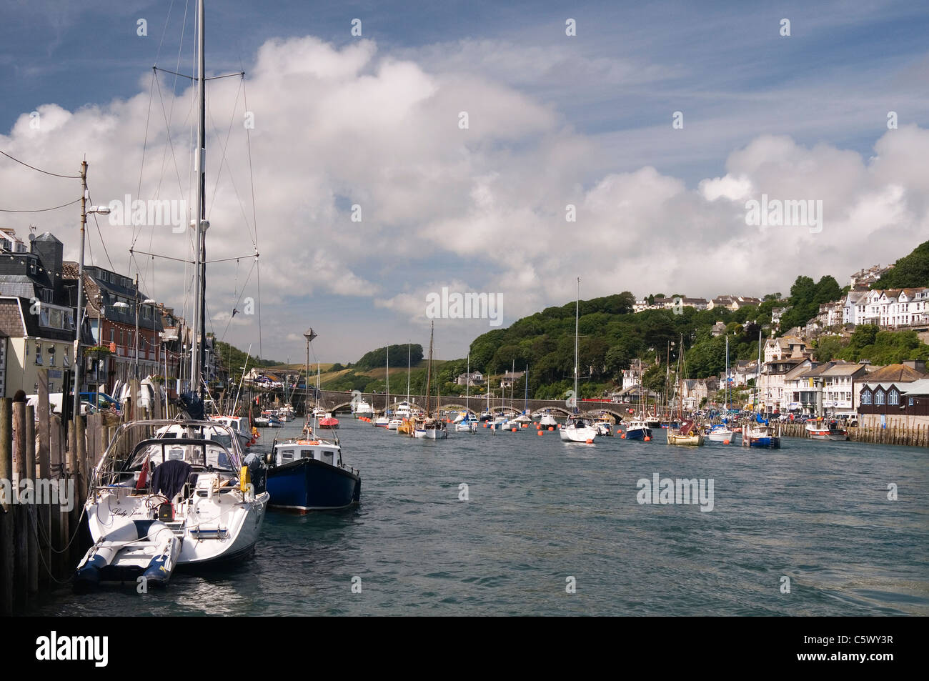 Looe Harbour Looe Cornwall England UK Stock Photo - Alamy