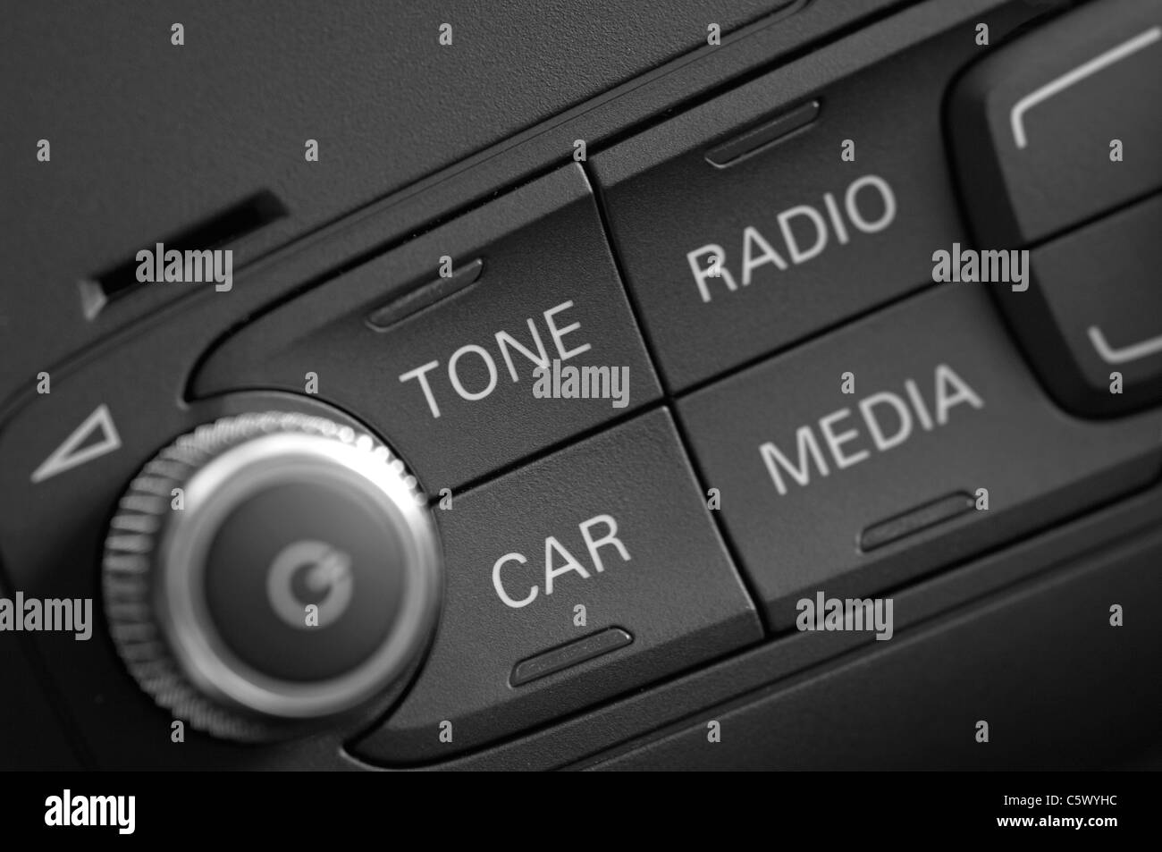 Car dashboard buttons Black and White Stock Photos & Images - Alamy