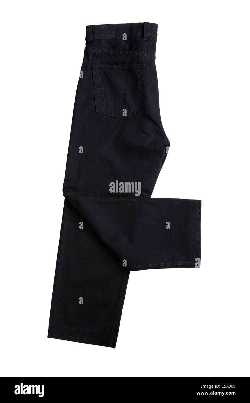 object on white - clothes jeans close up Stock Photo - Alamy